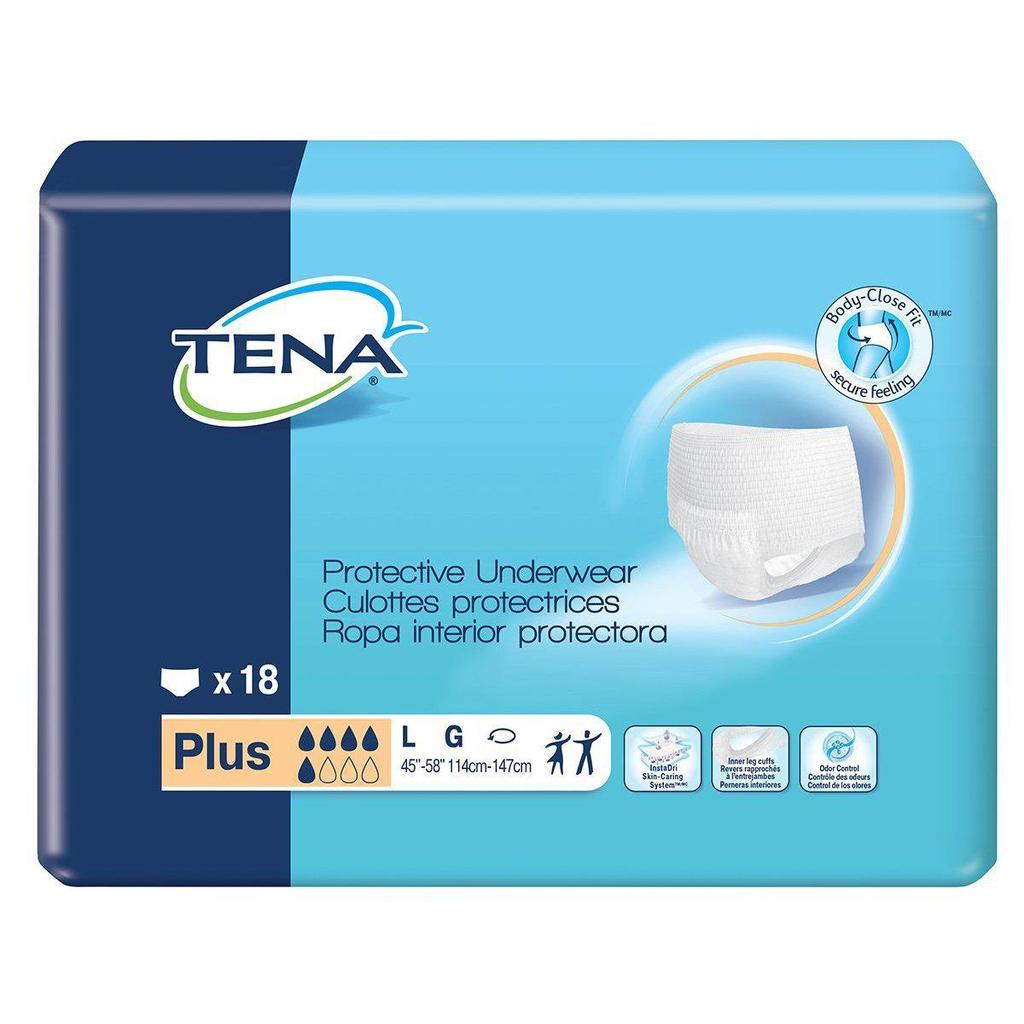 Culotte TENA plus, grandeur large ( 72 culottes/cs ) - Ultra Médic