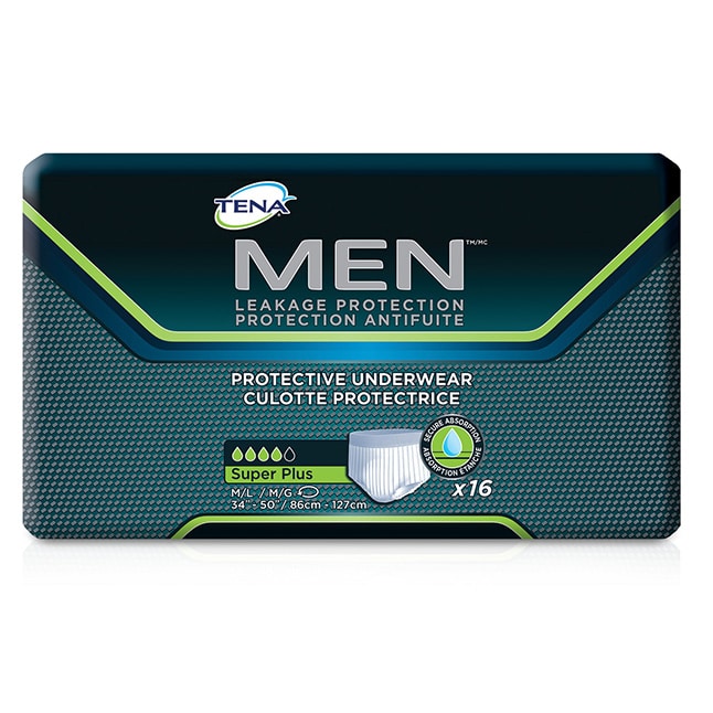 Culotte Tena protectrice pour homme méd/large ( 16/pqt ) - Ultra Médic
